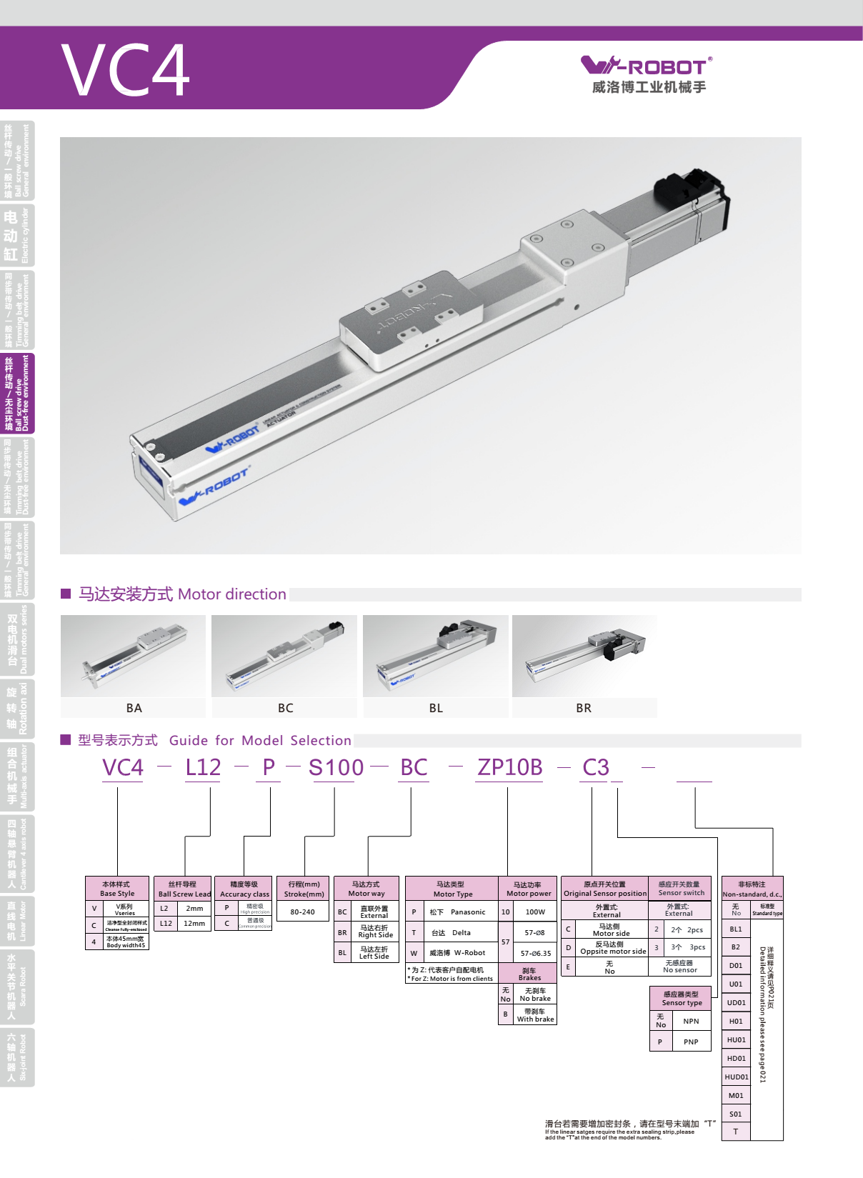 VC4-丝杆传动无尘环境型 - 官方网站-常州库克传动科技有限公司--直线模组/线性滑台/电动缸/滑台/机械手/直线导轨/滚珠丝杆/联轴器